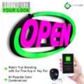 Bluetooth App Enabled led open Sign | Green Light Innovations #1 USA