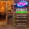 Bluetooth App Enabled led open Sign | Green Light Innovations #1 USA