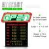 Bluetooth Enabled Business Hours LED OPEN Sign - 15"x 16.5 | Green ...