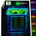 Bluetooth App Enabled led open Sign | Green Light Innovations #1 USA