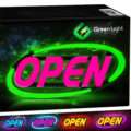 LED Open, Vertical & Electronic Business Signs | Green Light ...
